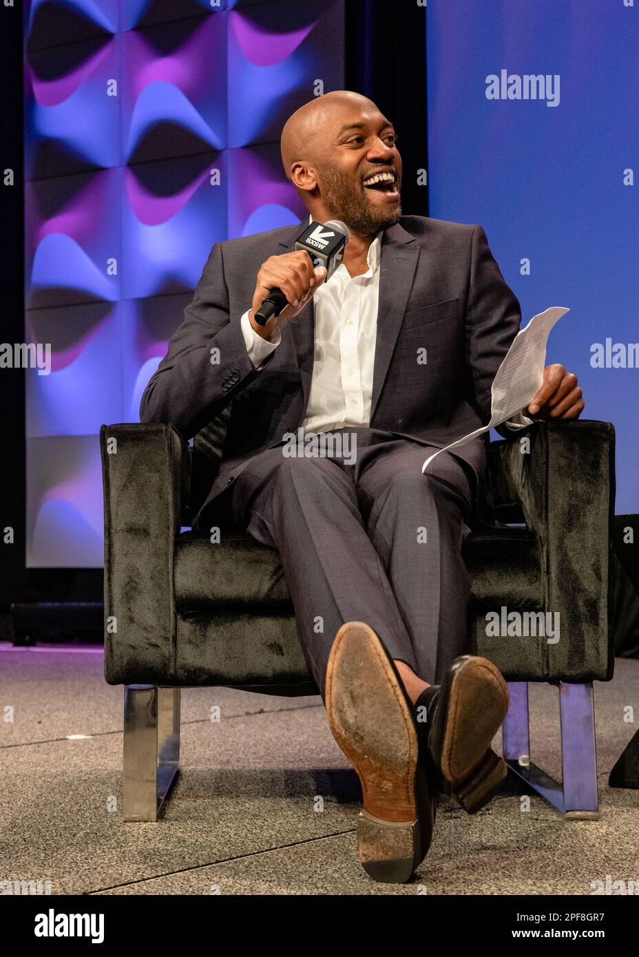 AUSTIN, TEXAS - MARCH 16: Sam Sanders speaks on stage at Featured ...