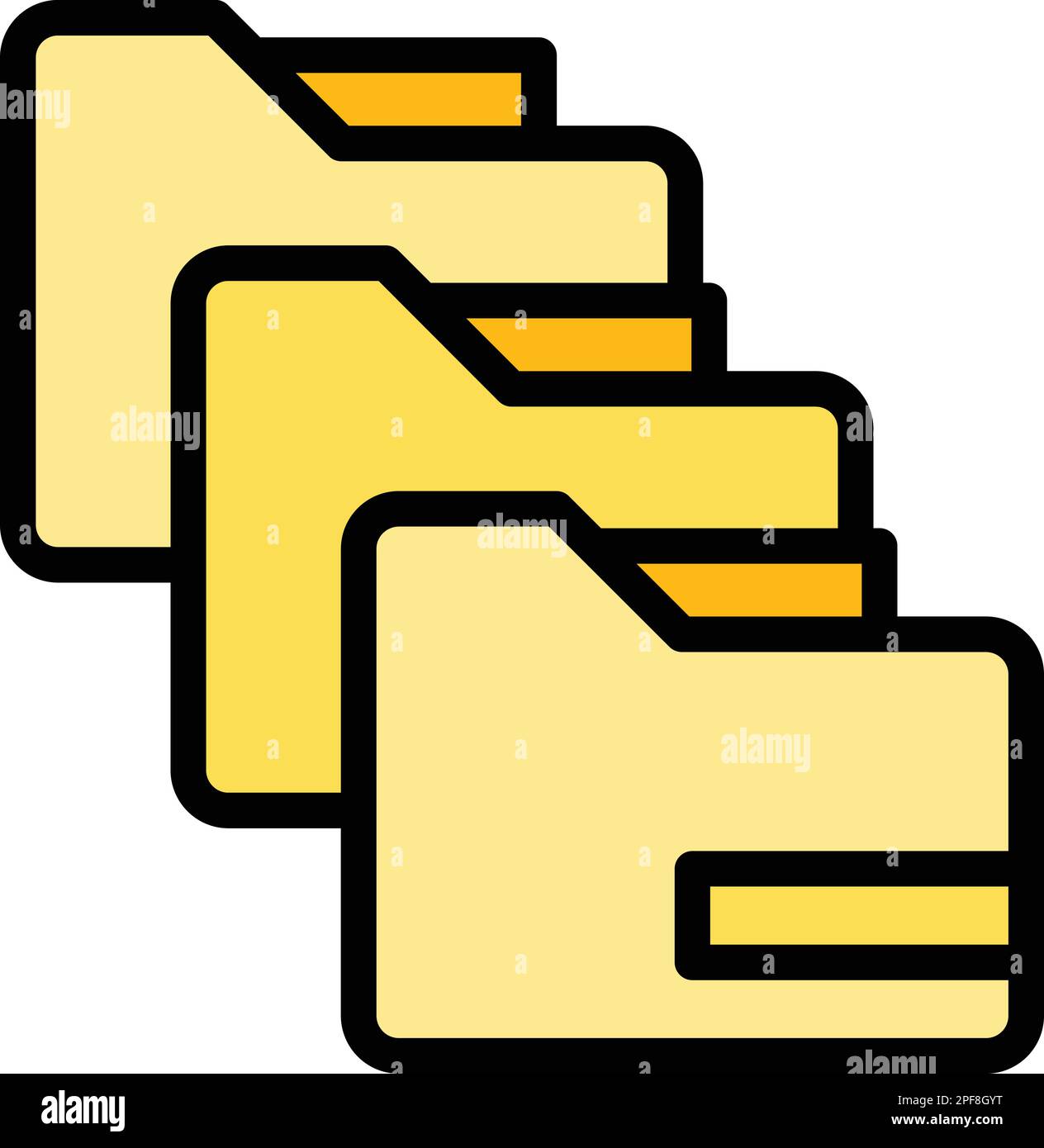 Folder backup icon. Outline Folder backup vector icon for web design isolated on white ...