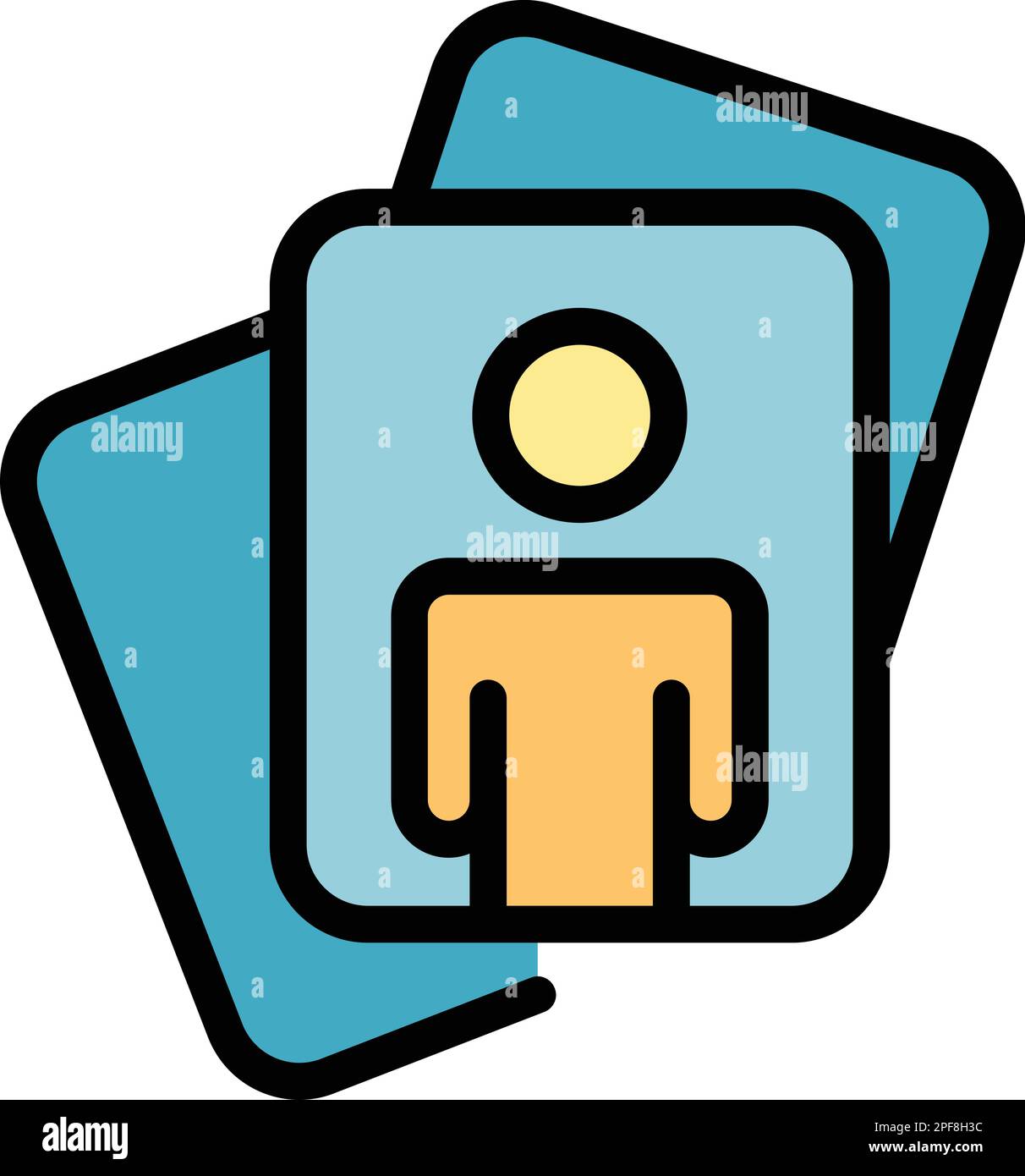 Crew card icon. Outline Crew card vector icon for web design isolated ...