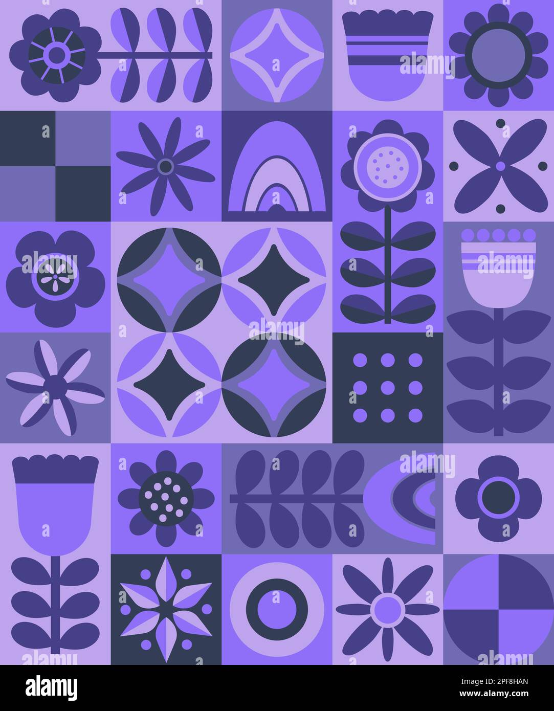 Abstract geometric background. Modern repeatable monochrome purple ...