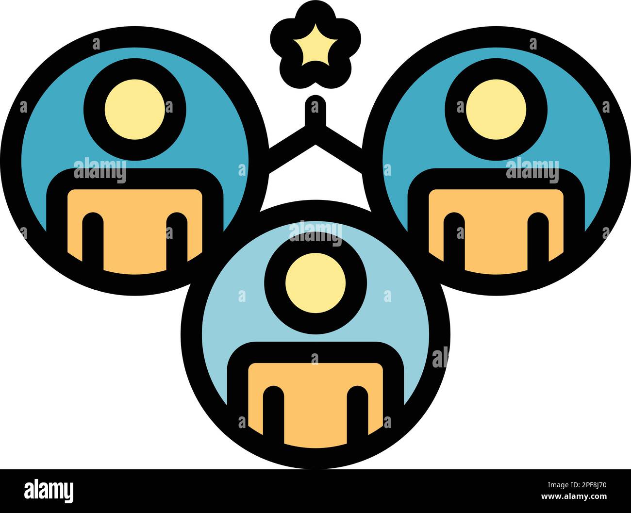 Help crew icon. Outline Help crew vector icon for web design isolated ...