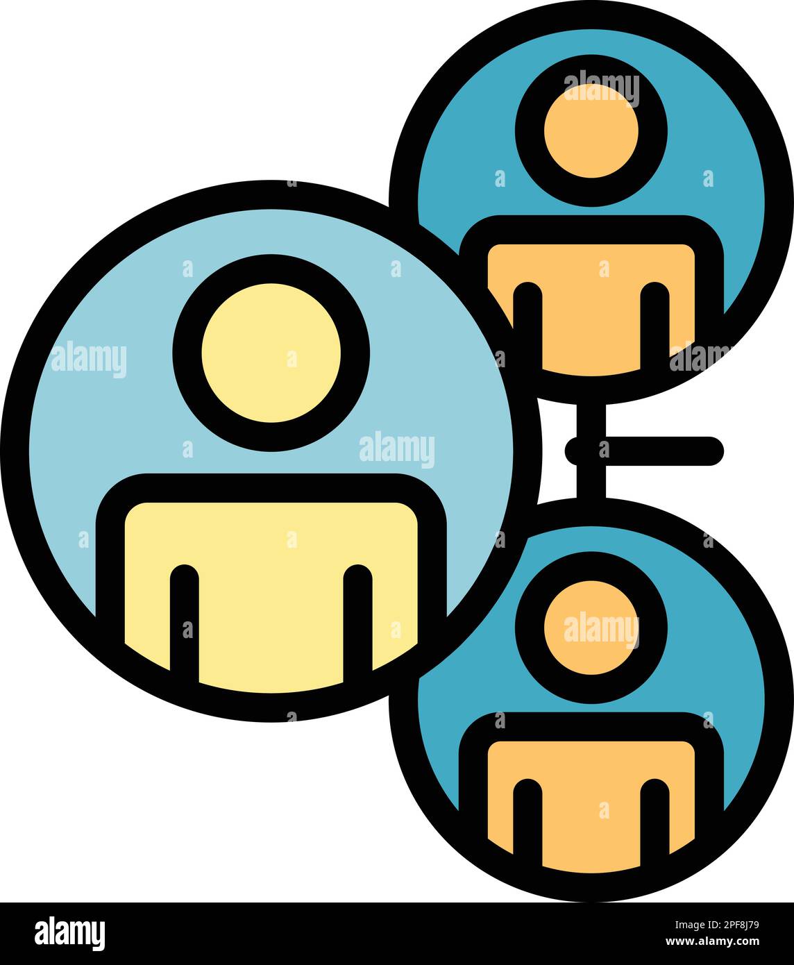 Project team icon. Outline Project team vector icon for web design ...