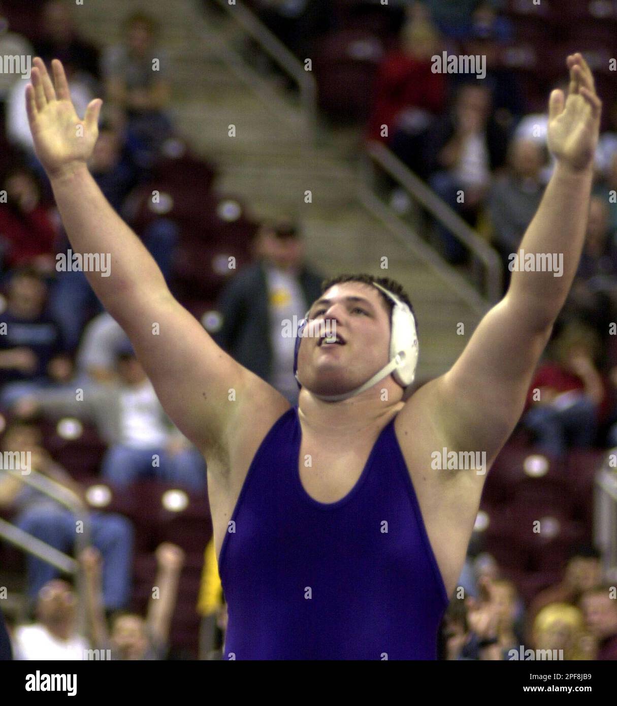 Northern York's Tyler Rees celebrates his victory over McDowell's Ryan ...