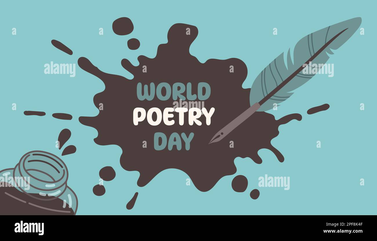 World poetry day banner hi-res stock photography and images - Alamy