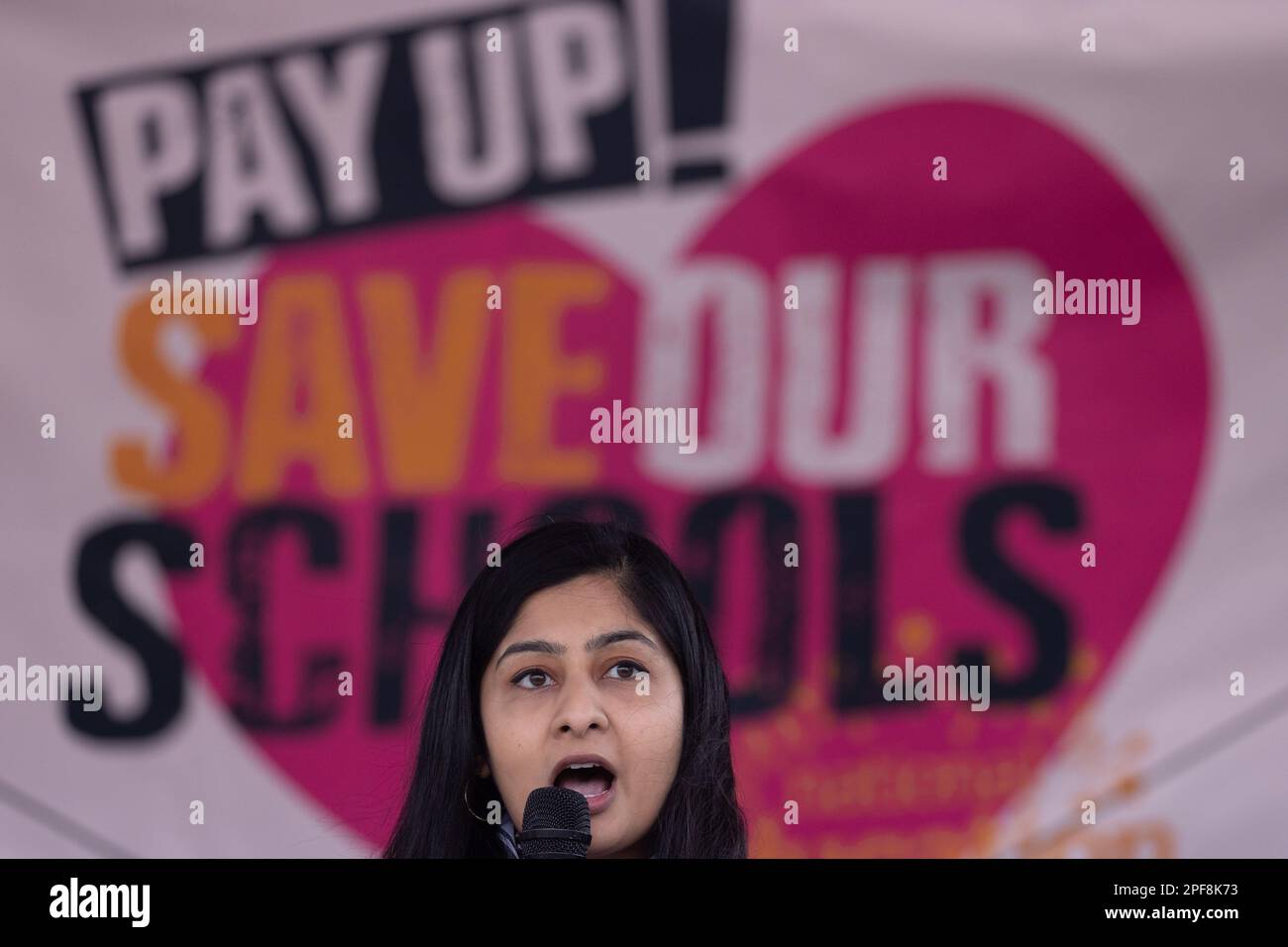 London, UK. 15th March, 2023. Zarah Sultana, Labour MP for Coventry ...