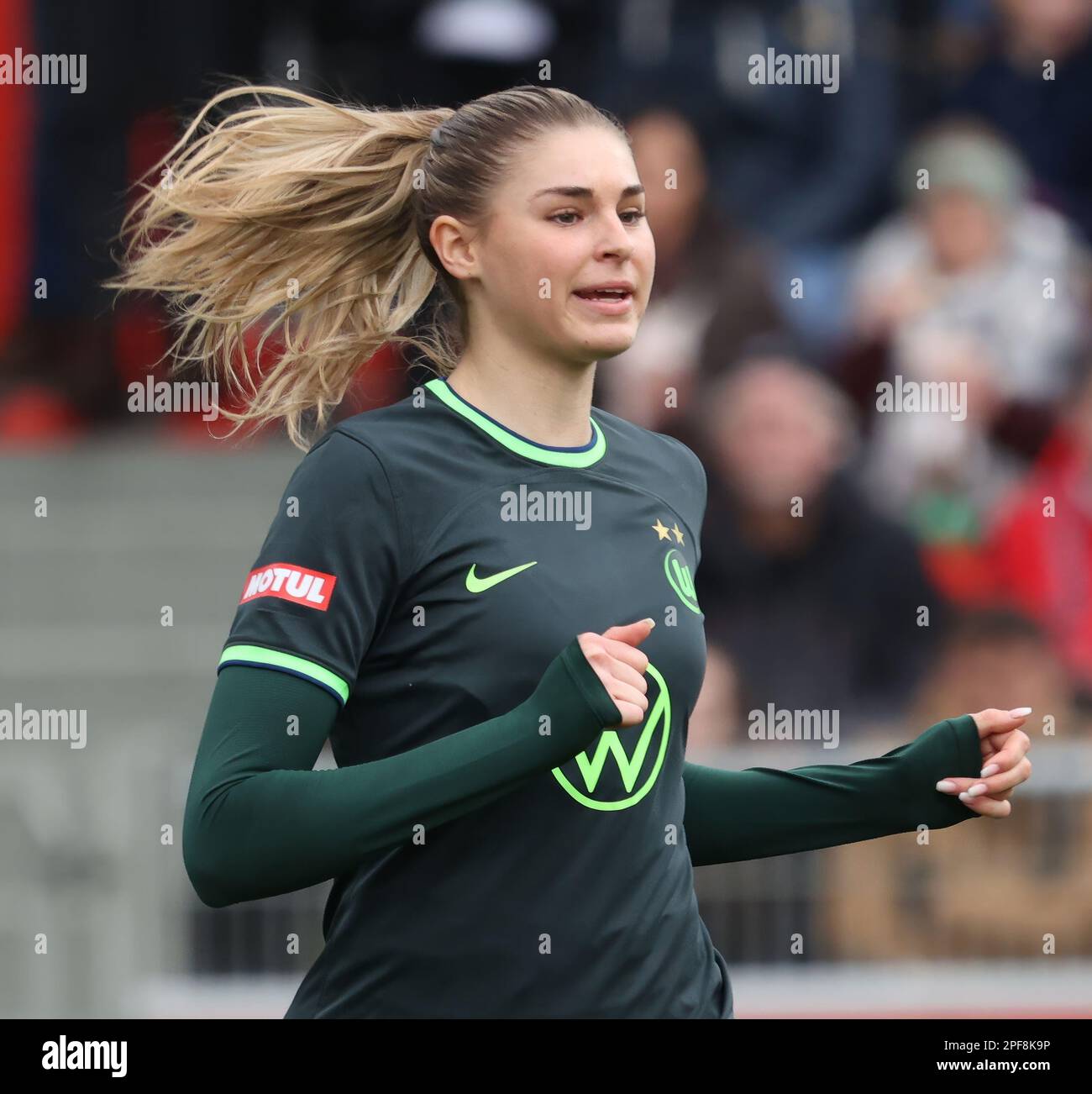 Jule Brand (Wolfsburg), Leverkusen, Germany 12.03.2023, Women's ...