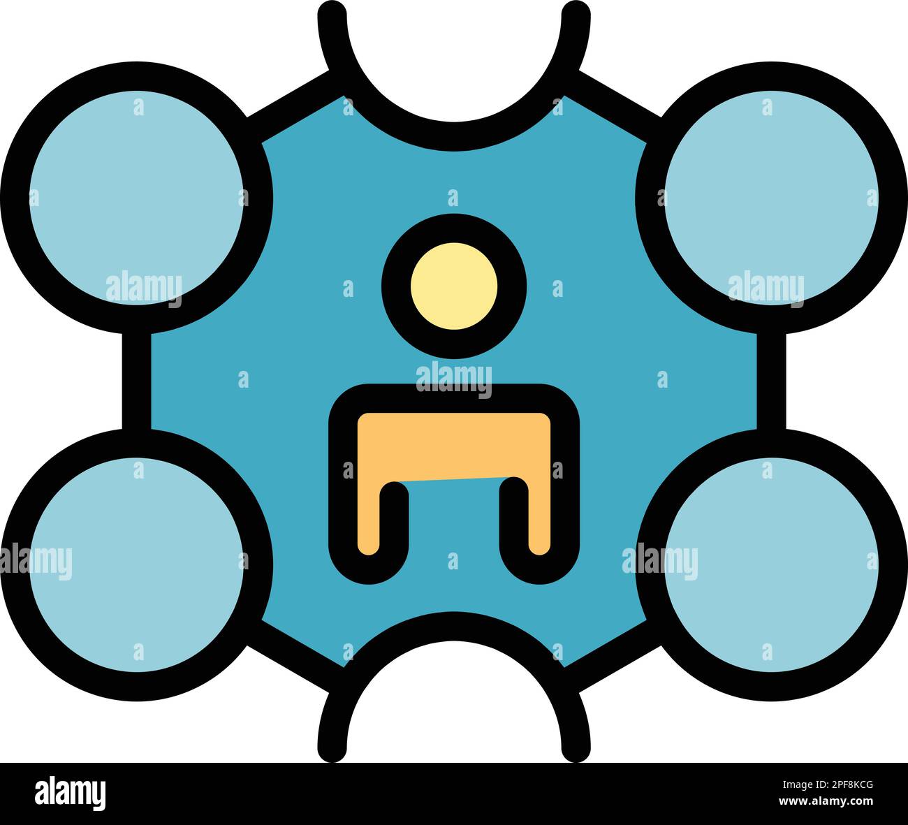 Crew manager icon. Outline Crew manager vector icon for web design ...