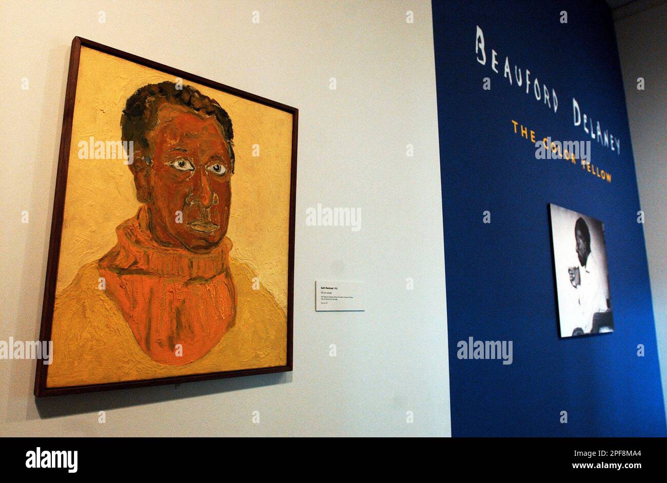 Beauford Delaney's self-portrait, seen Friday, Feb. 28, 2003, an oil on ...