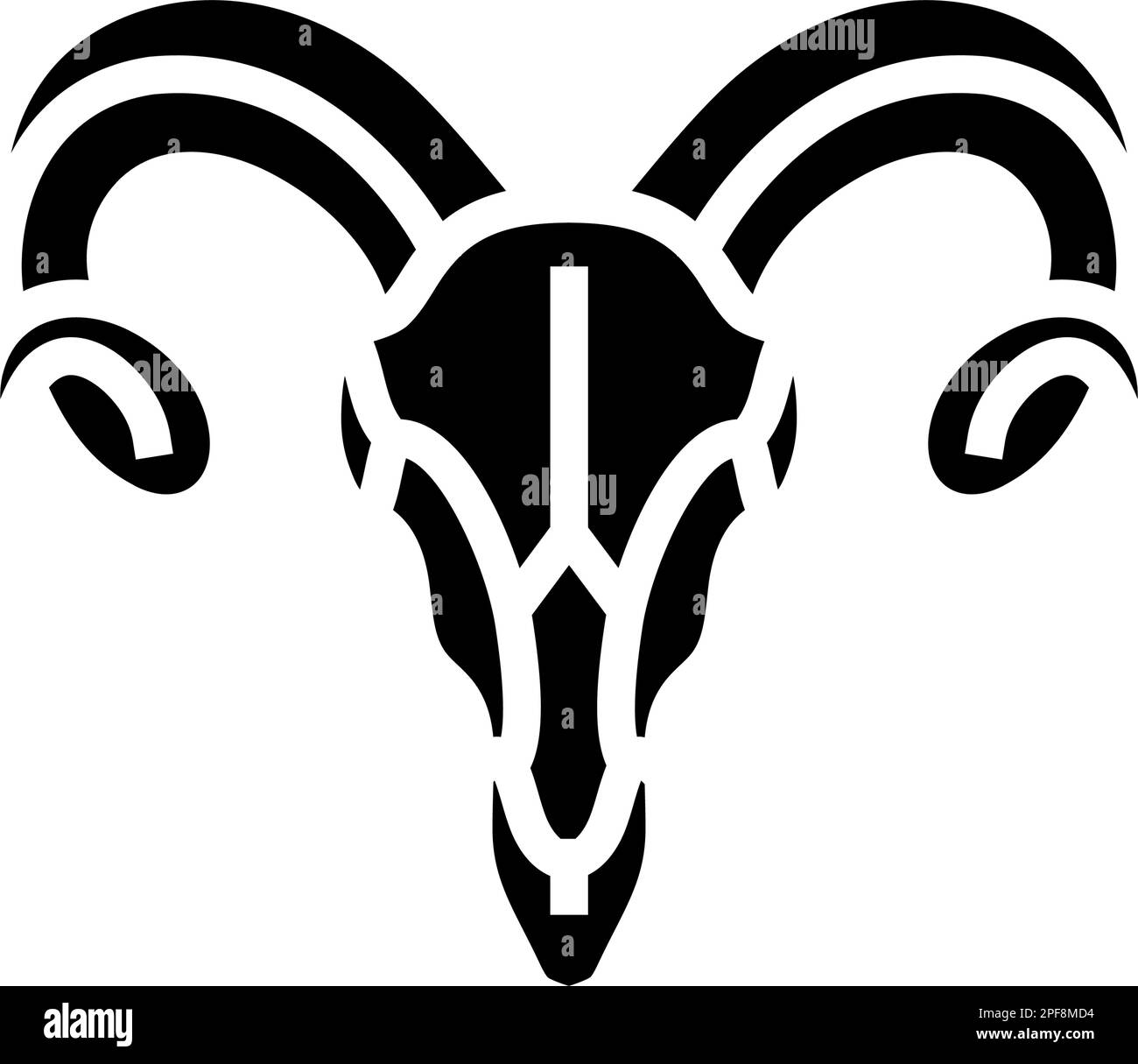 Ram sheep horns skull Stock Vector Images - Alamy