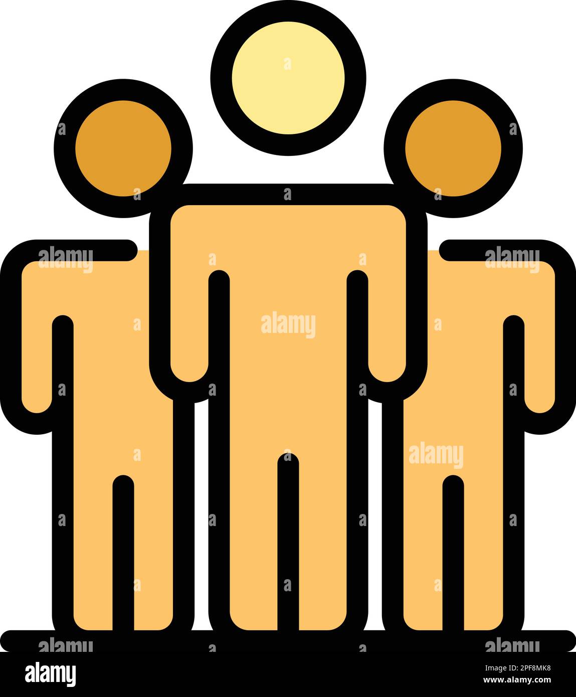Office crew icon. Outline Office crew vector icon for web design ...