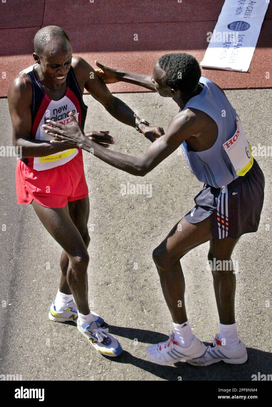 Crossing The Finish Line In Second Place