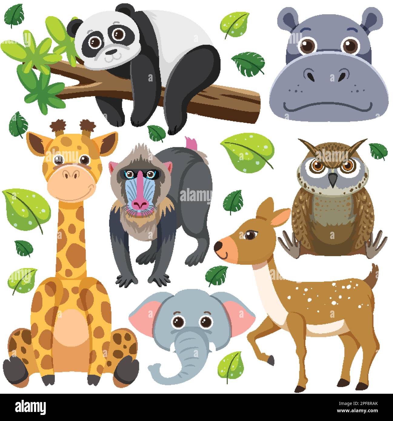 Set of mix animal character illustration Stock Vector Image & Art - Alamy