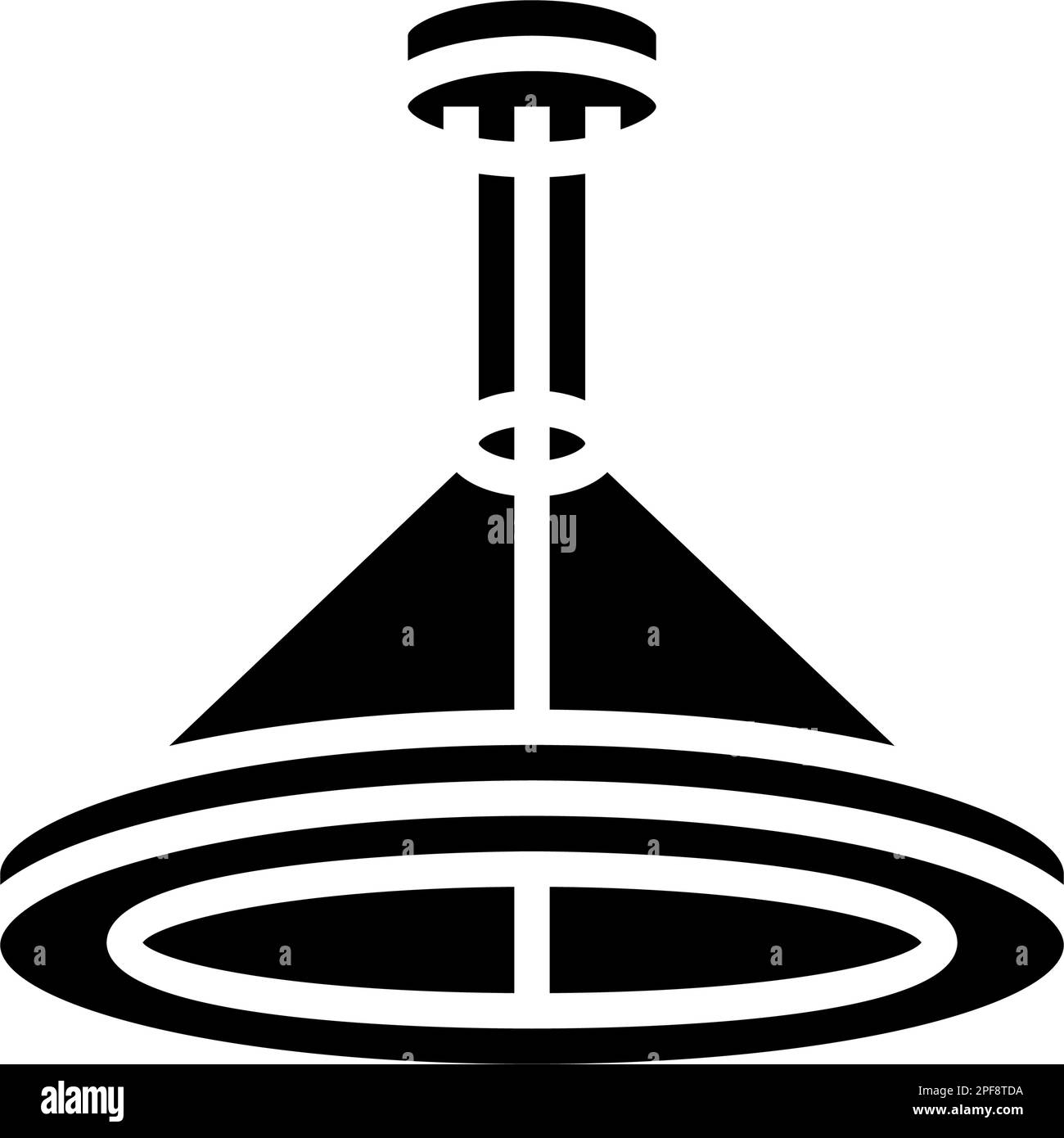 overhead lighting living room glyph icon vector illustration Stock ...