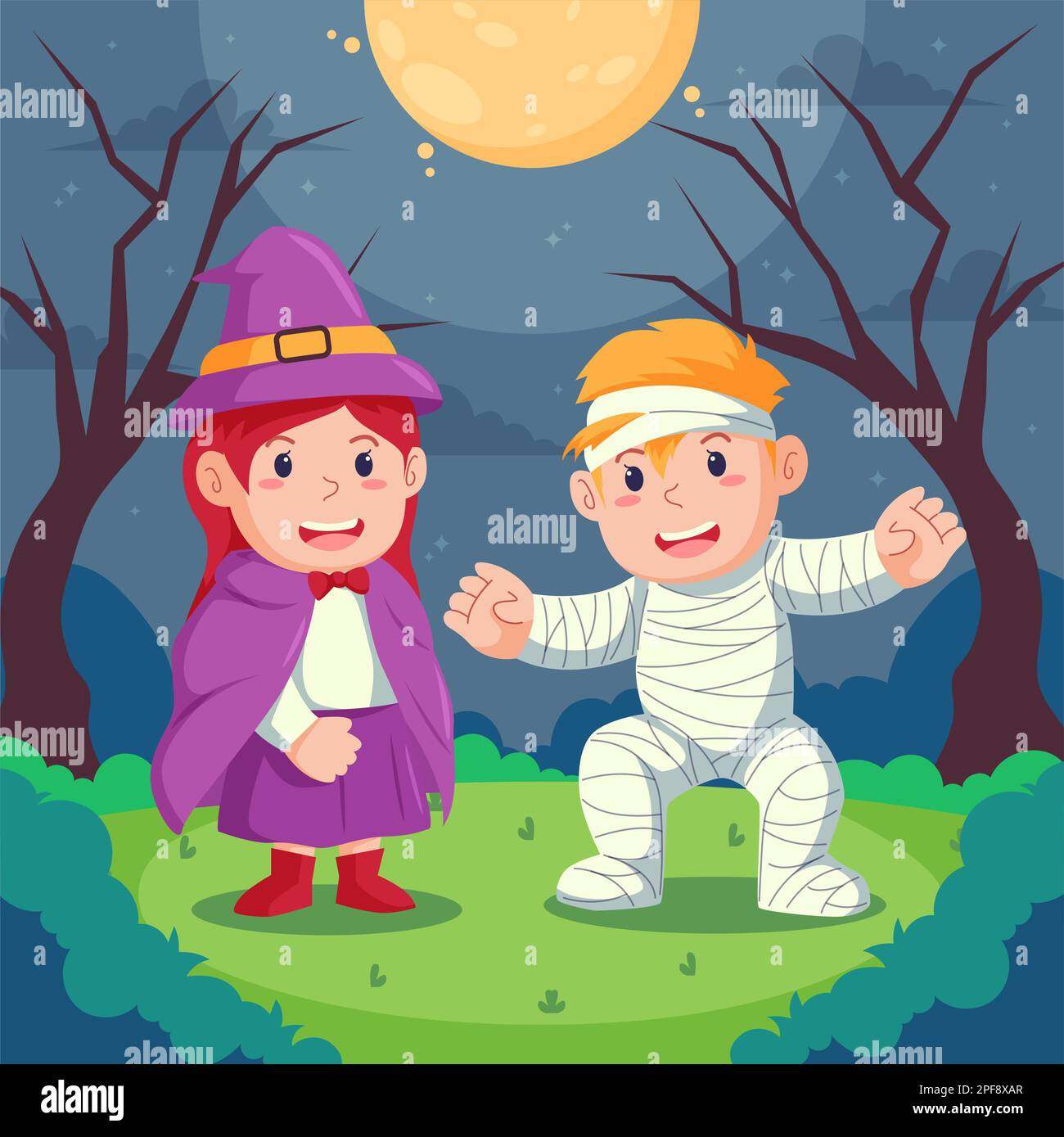 Haunted halloween background for kids hi-res stock photography and ...