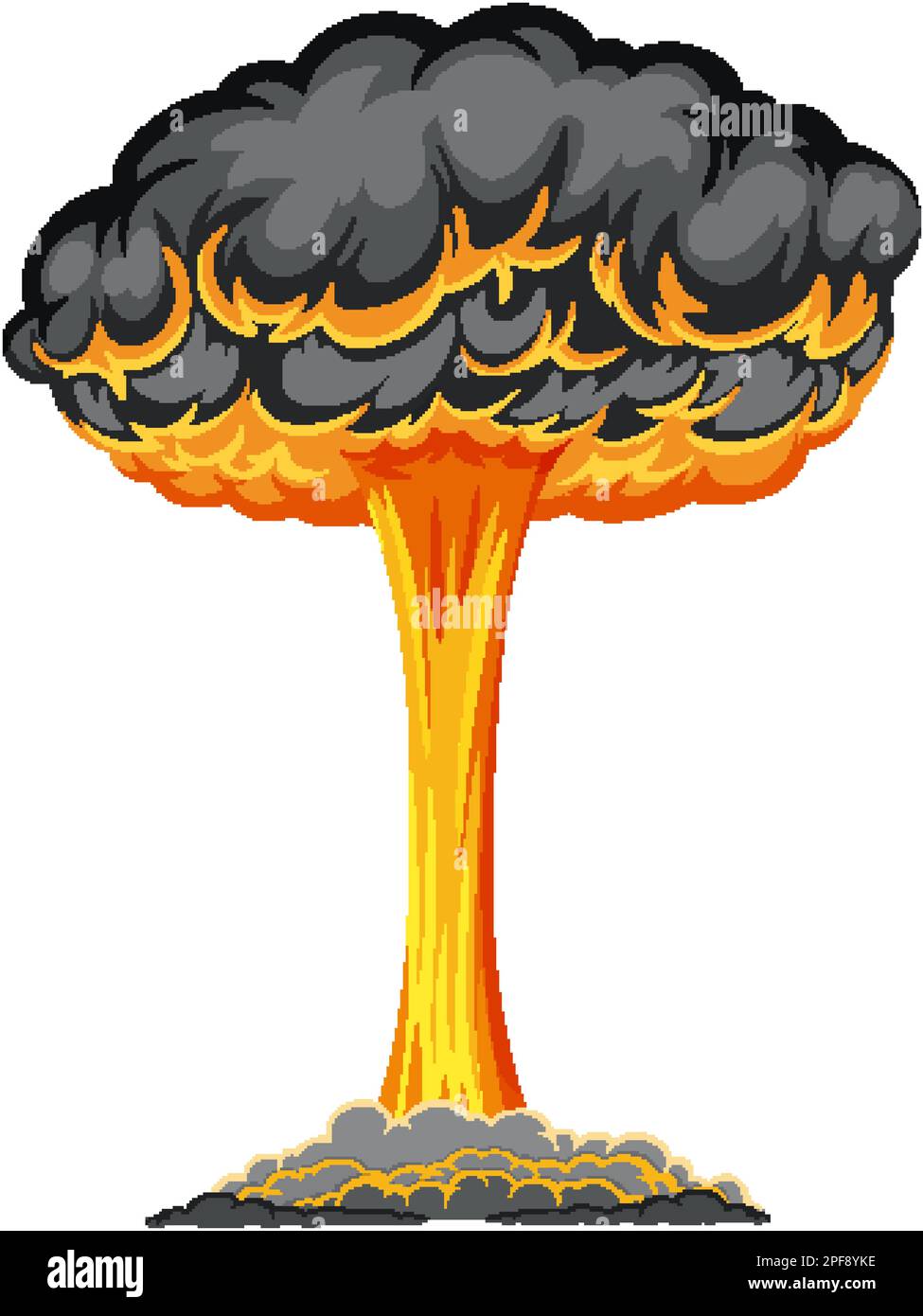 Atomic bomb mushroom cloud illustration Stock Vector Image & Art - Alamy
