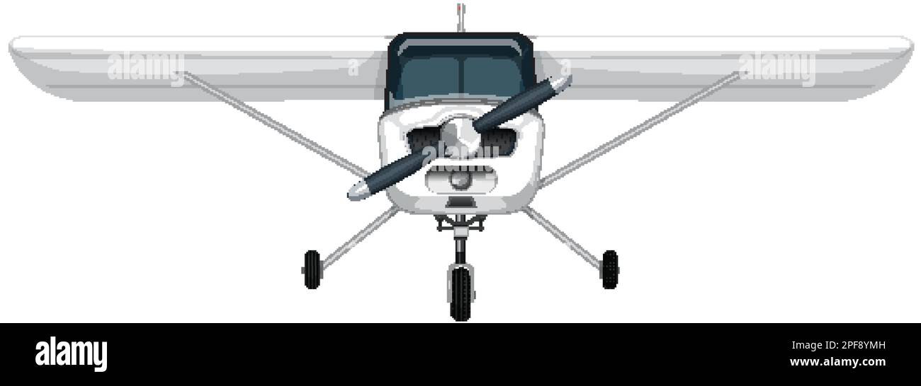 Single engine plane cartoon Cut Out Stock Images & Pictures - Alamy
