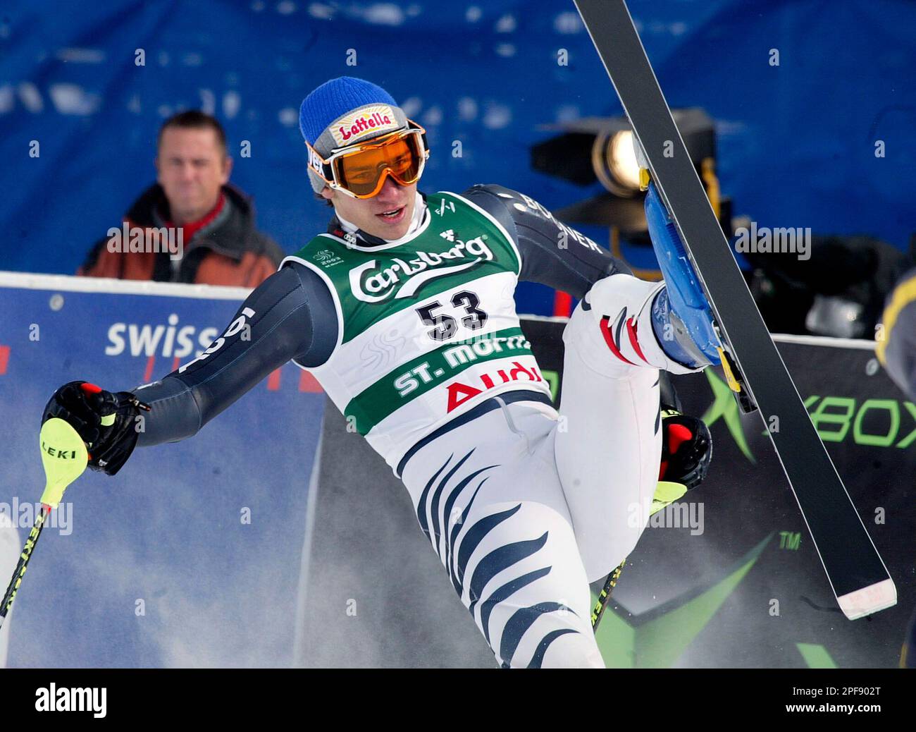German Felix Neureuther reacts after finishing 16th in the men's slalom ...