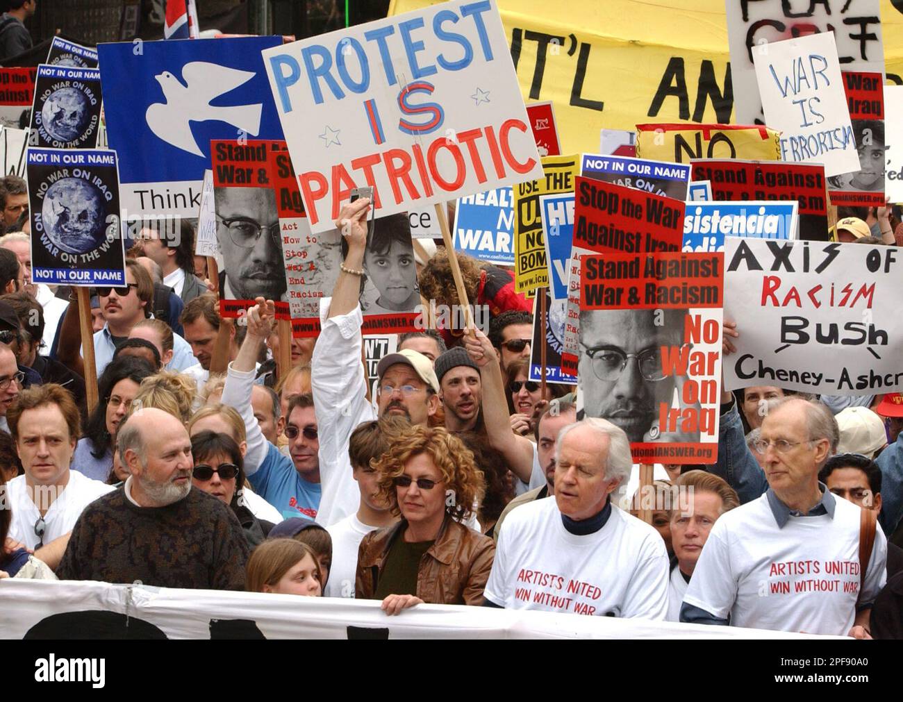 Hollywood stars, from right, actor James Cromwell, actor Martin Sheen ...