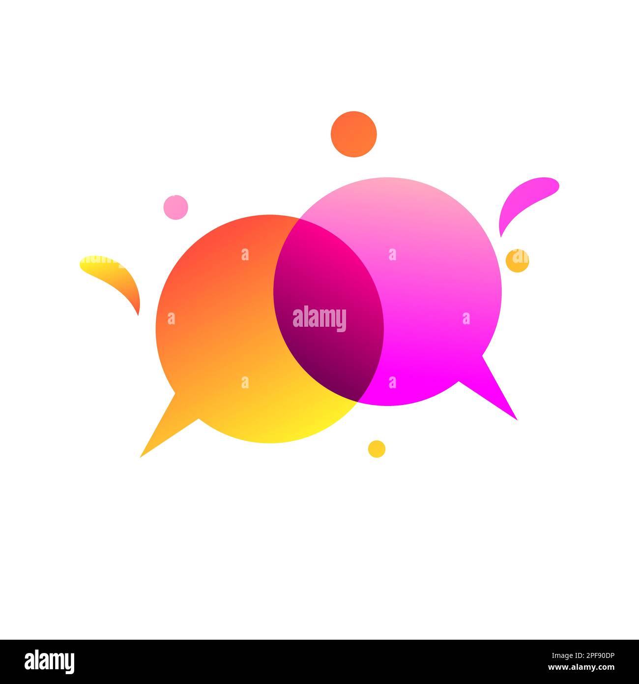 Festive message bubbles. Pleasant chat communication. Fireworks ...