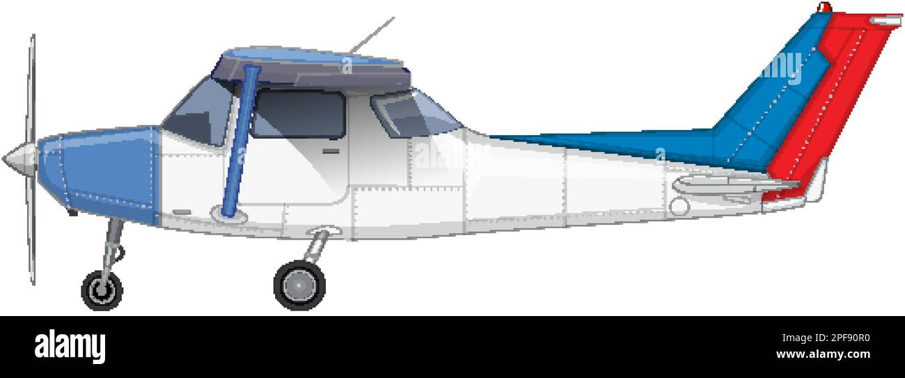 Single Engine Light Aircraft Vector illustration Stock Vector Image ...