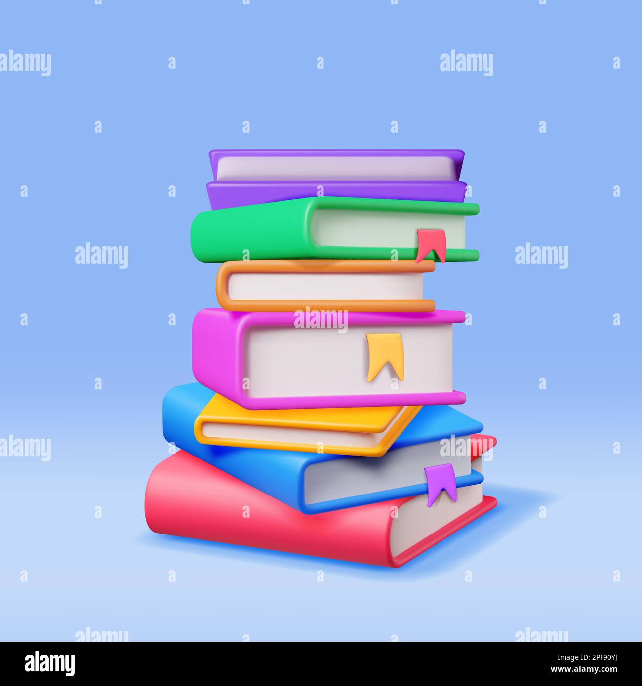 3D Stack of Closed Books Isolated Stock Vector Image & Art - Alamy