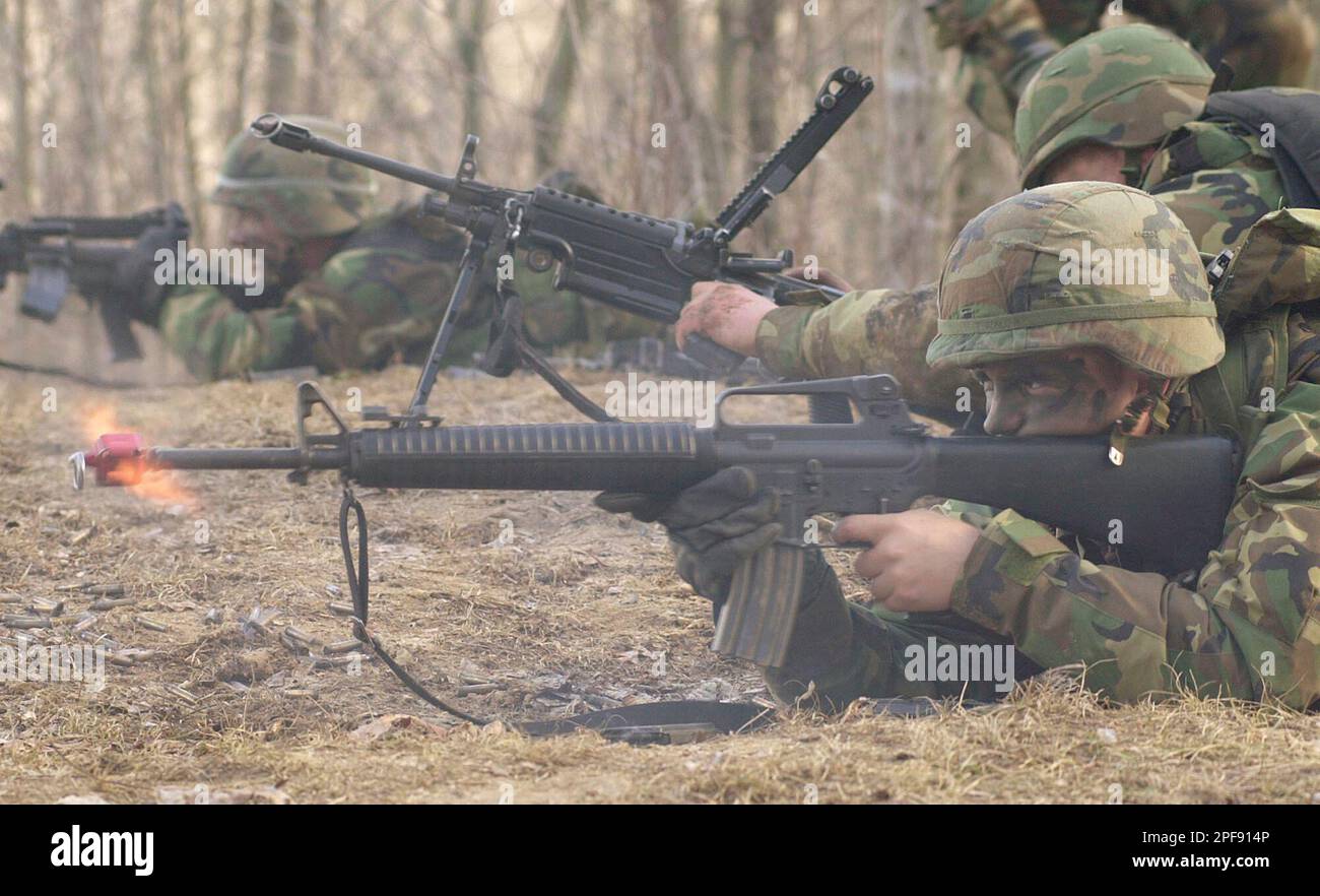 ** FILE ** Soldiers in the 1st Battalion, 151st Infantry Regiment ...