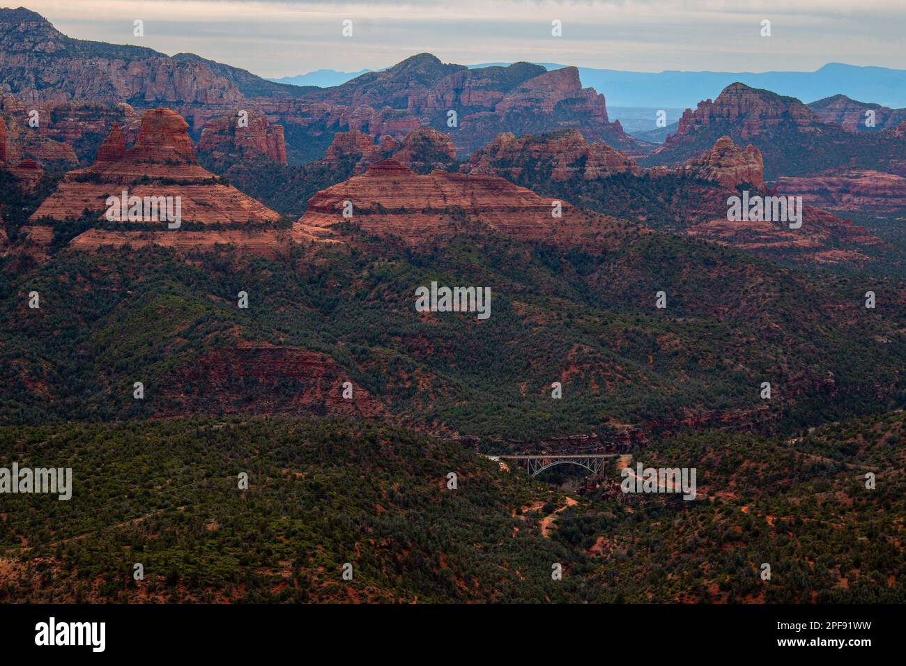 The view from the Wilson Mountain hiking trail towards Midgley Bridge ...