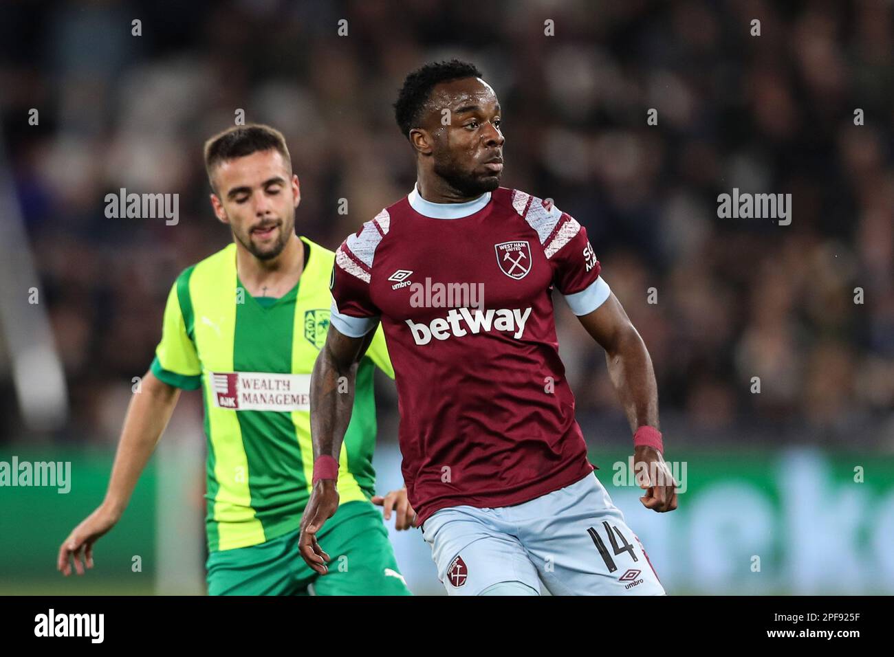 London, UK. 16th Mar, 2023. Maxwel Cornet of West Ham Utd in action ...