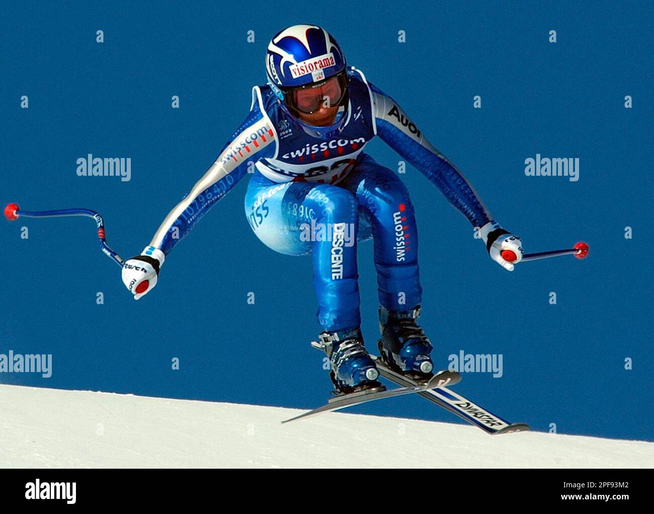 Switzerland's Corinne Rey Bellet skis to the bronze medal in the women ...
