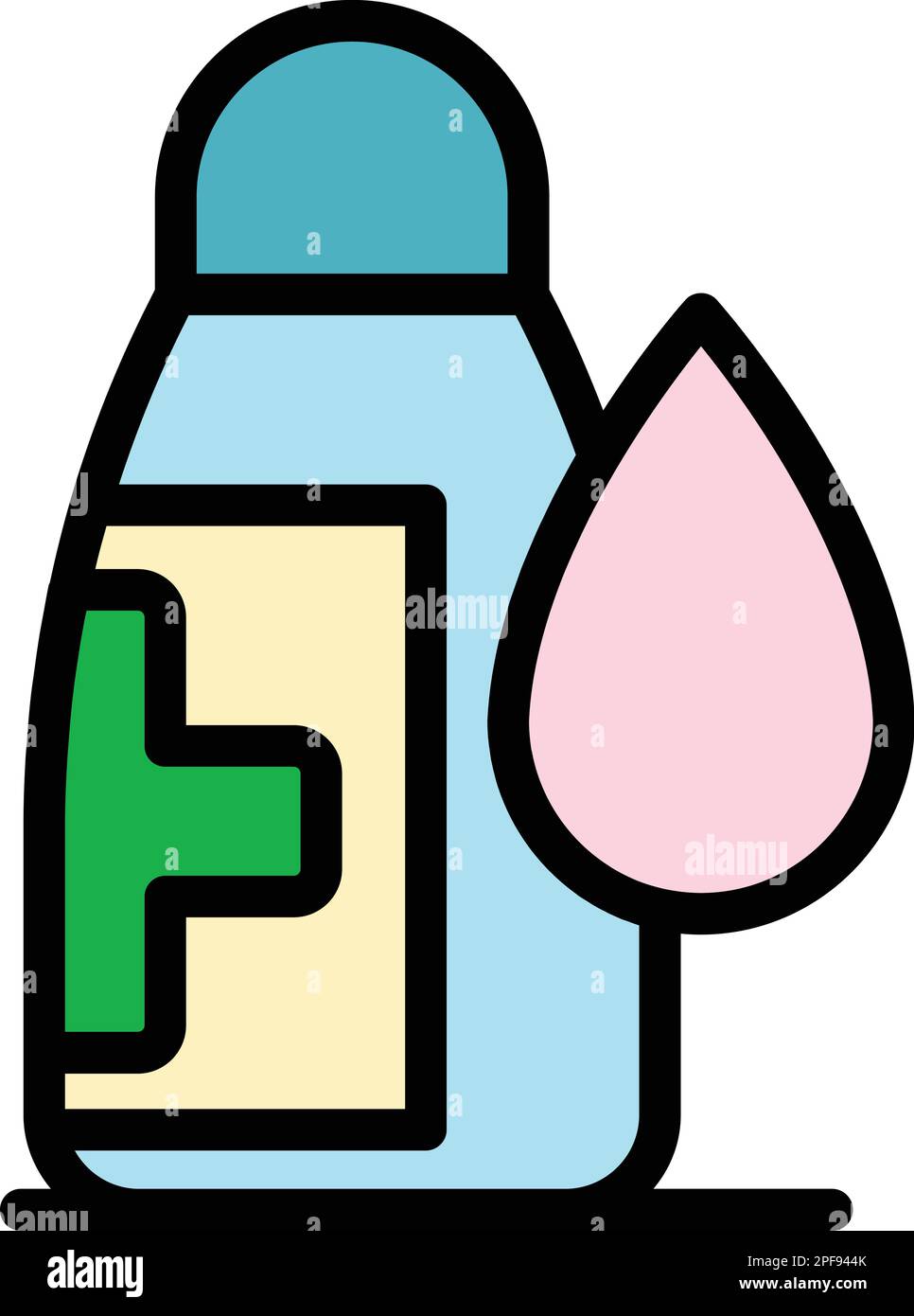 Throat syrup icon. Outline throat syrup vector icon for web design ...