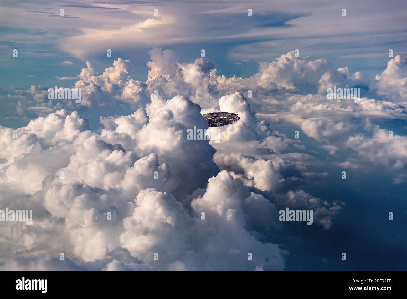 UFO-UAP sighting from airliner Stock Photo - Alamy