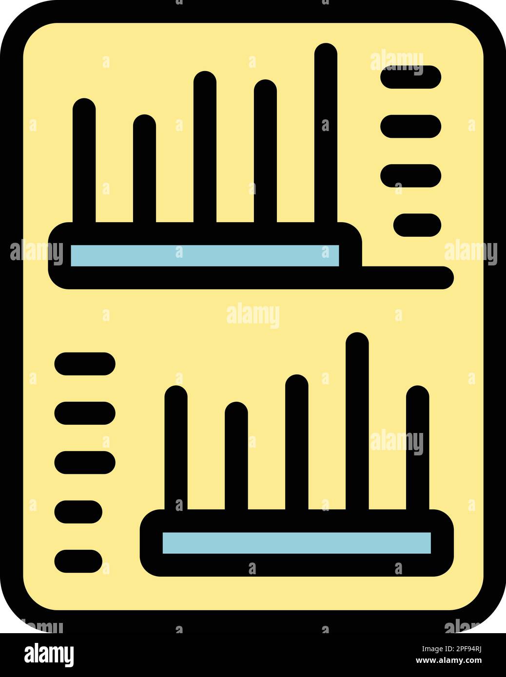 Business status chart icon. Outline business status chart vector icon ...