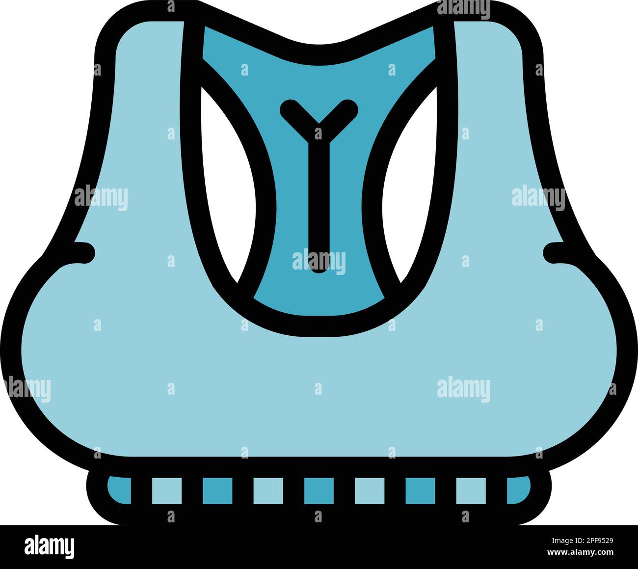 Fitness top icon. Outline fitness top vector icon for web design ...