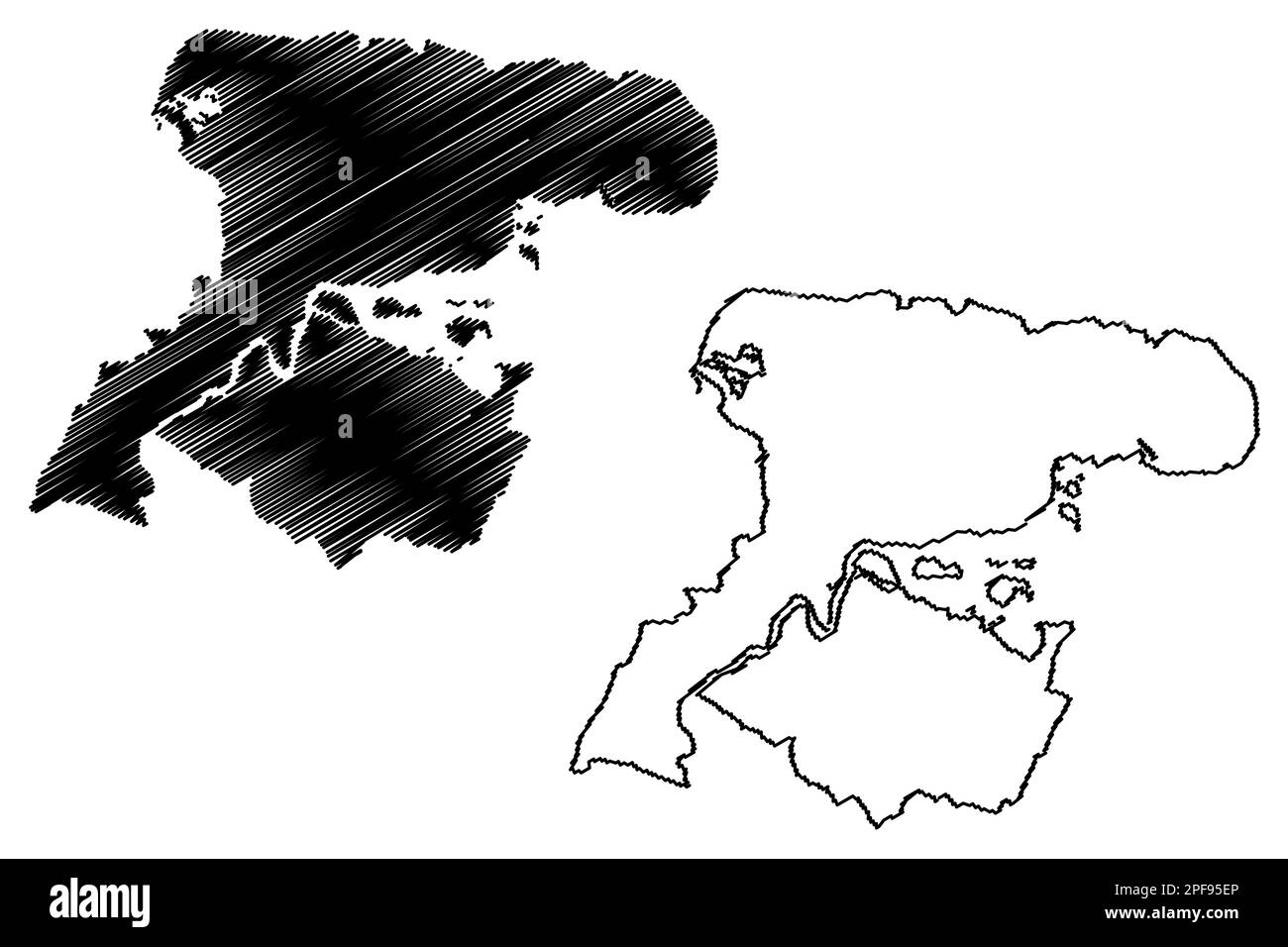 Vector administrative map county kent hi-res stock photography and ...