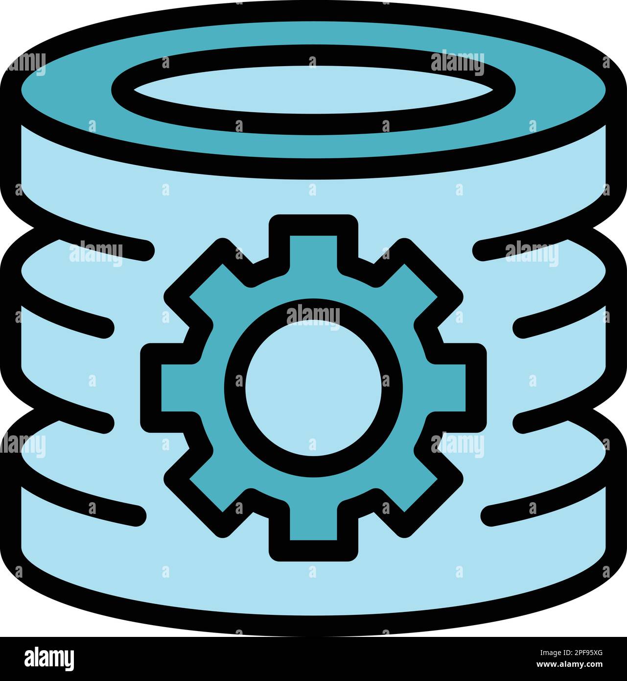 Server settings icon. Outline Server settings vector icon for web design isolated on white ...