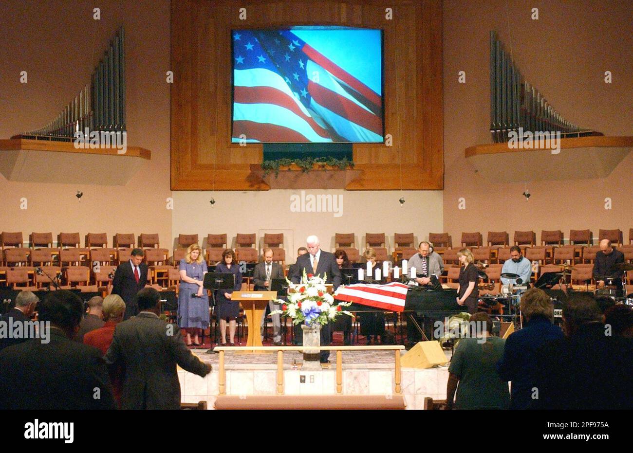 Dr. Curt Dodd, center, senior pastor of First Baptist Church Merritt ...