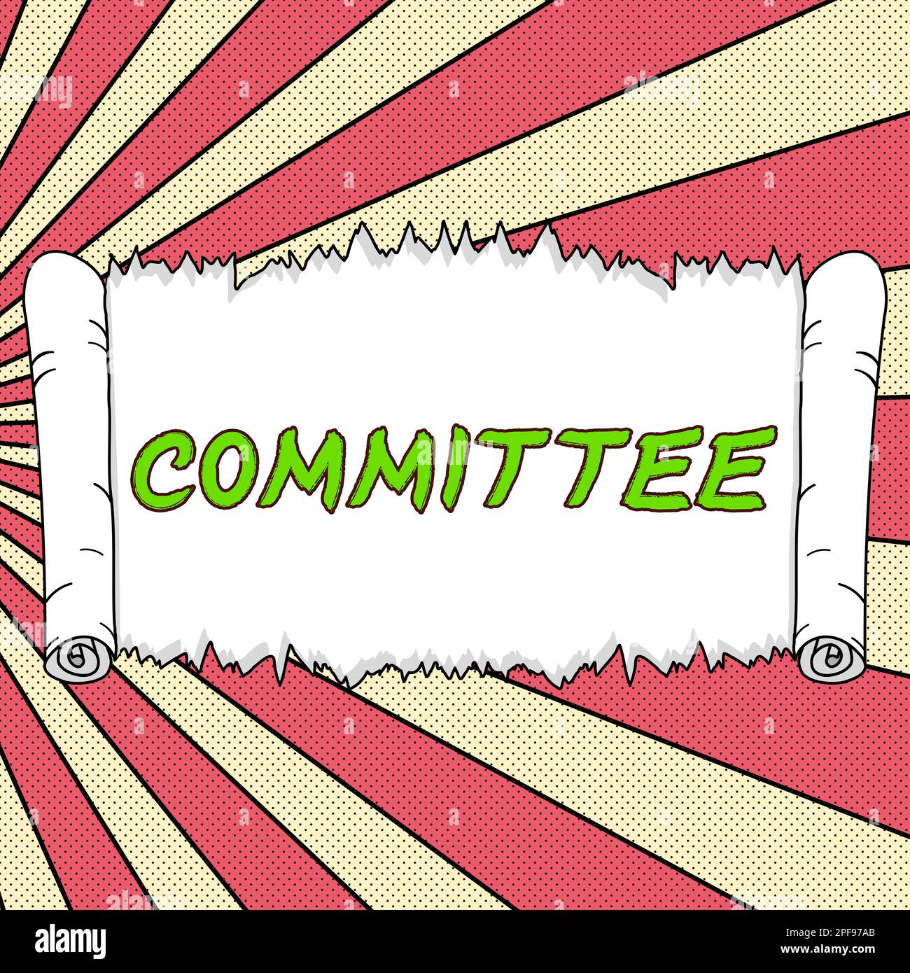 Conceptual display Committee. Internet Concept Group of people ...