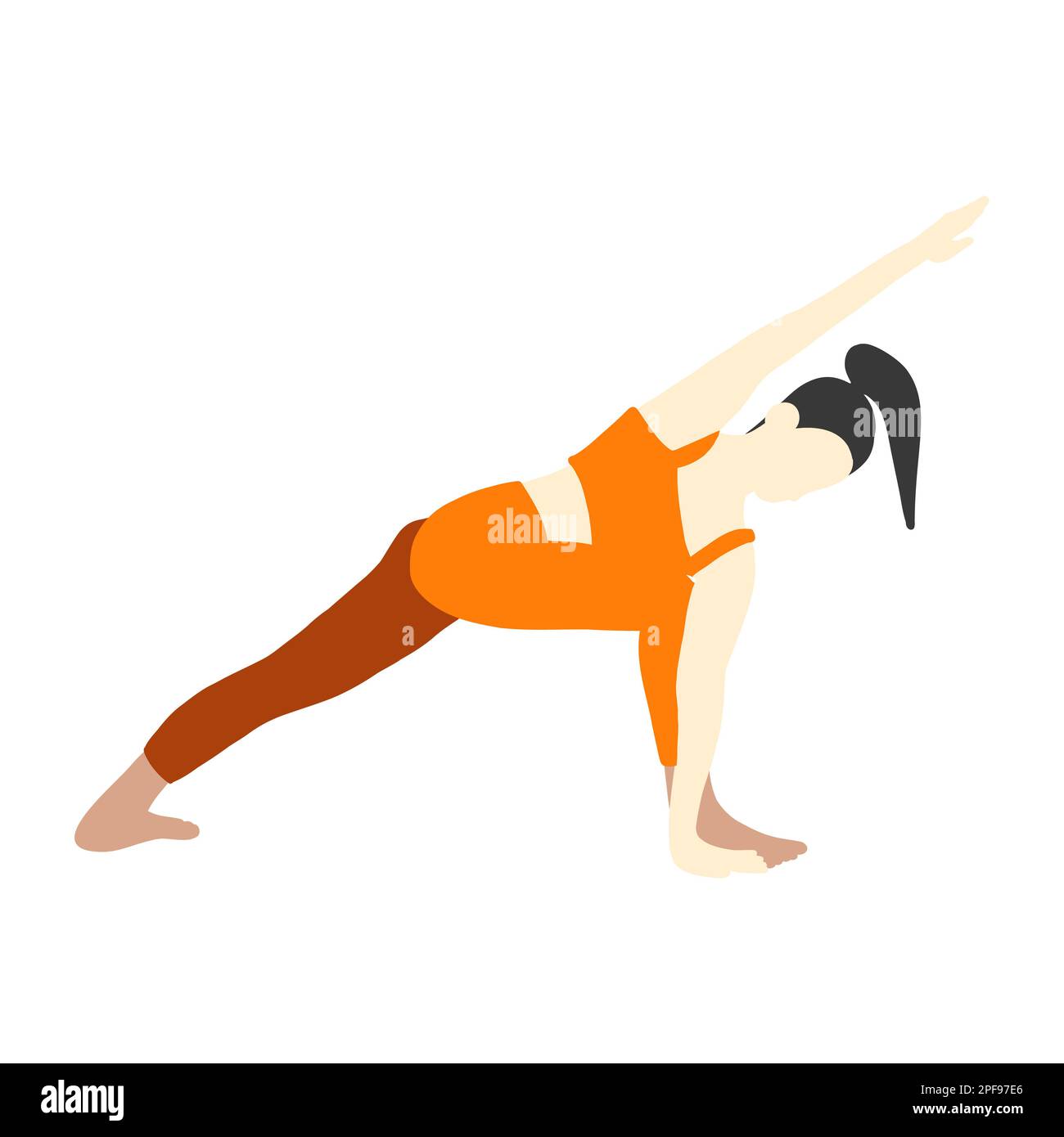 Flexibility yoga pose. Asian female, lady, woman, girl. Meditation ...