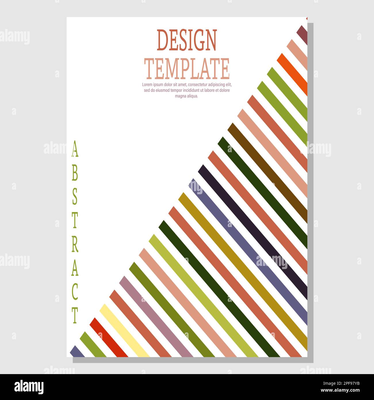 Colored parallel lines. The idea for the design of title pages, covers ...