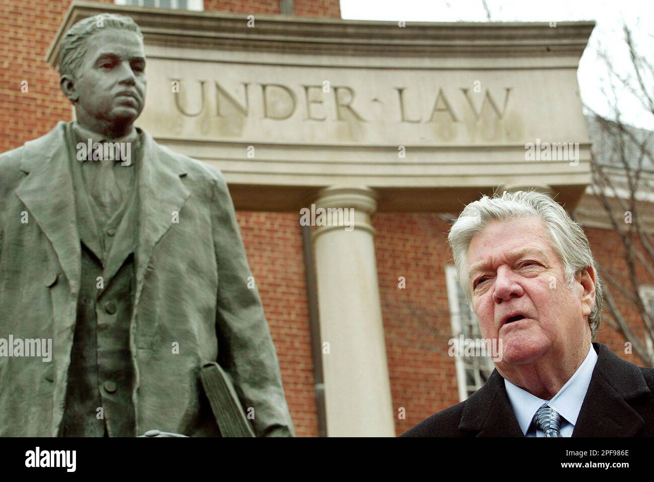 Maryland Attorney General Joseph Curran, Jr. holds a news conference ...