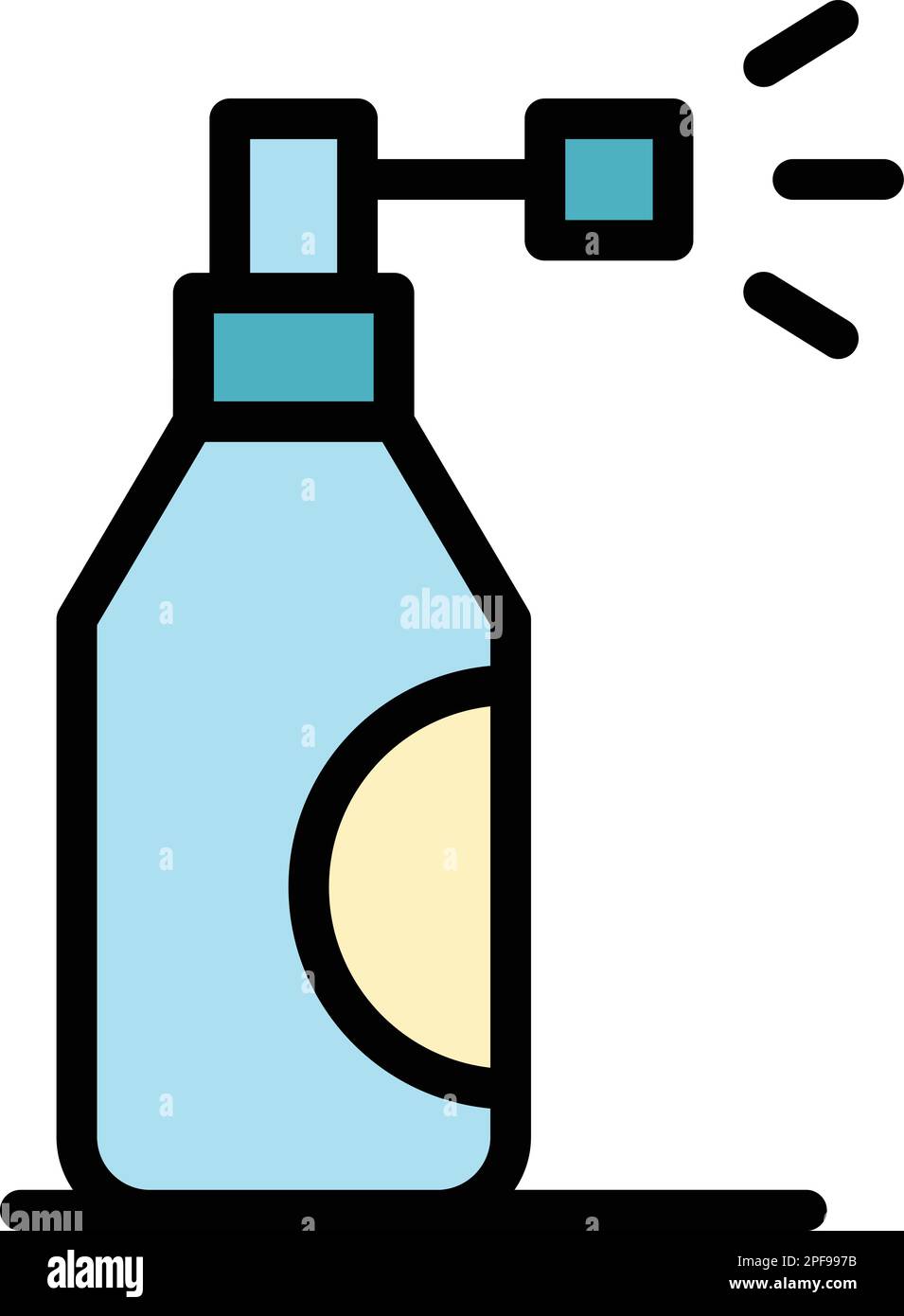 Medical spray icon. Outline medical spray vector icon for web design ...