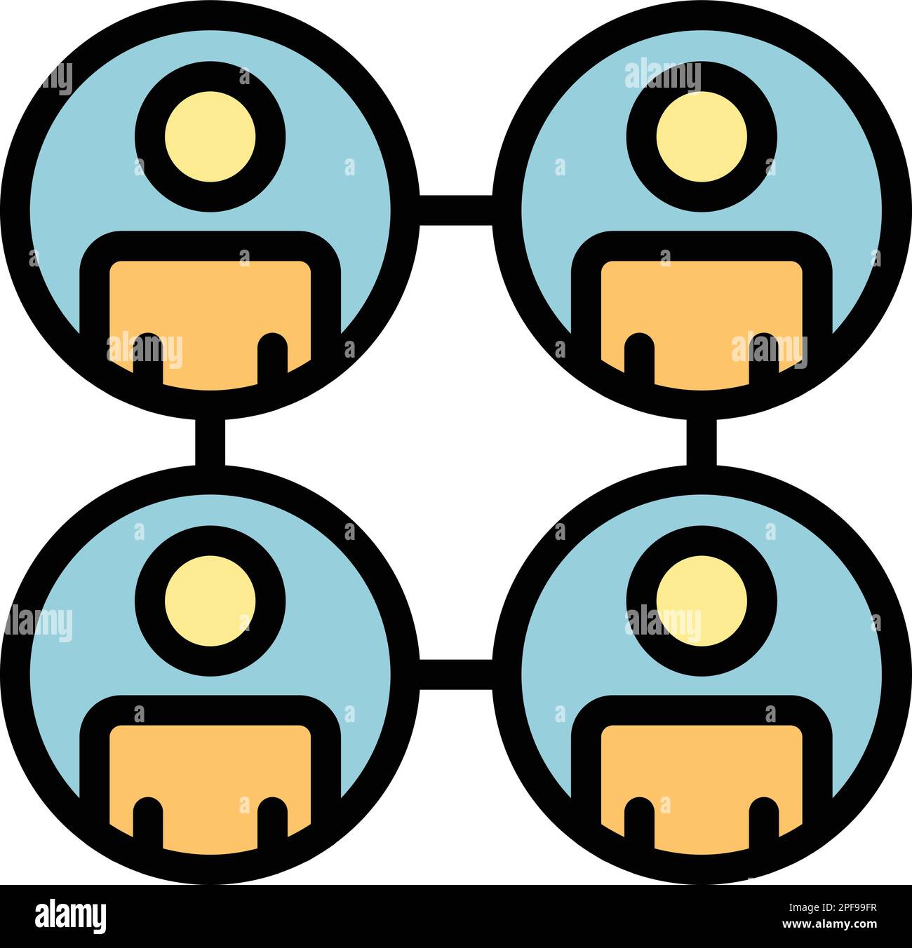 Group people team icon. Outline Group people team vector icon for web ...