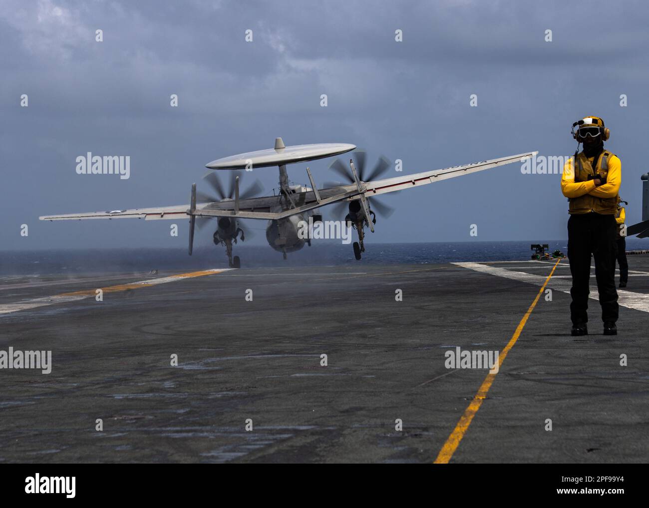 230316-N-MH015-1003 PHILIPPINE SEA (March 16, 2023) An E-2C Hawkeye ...