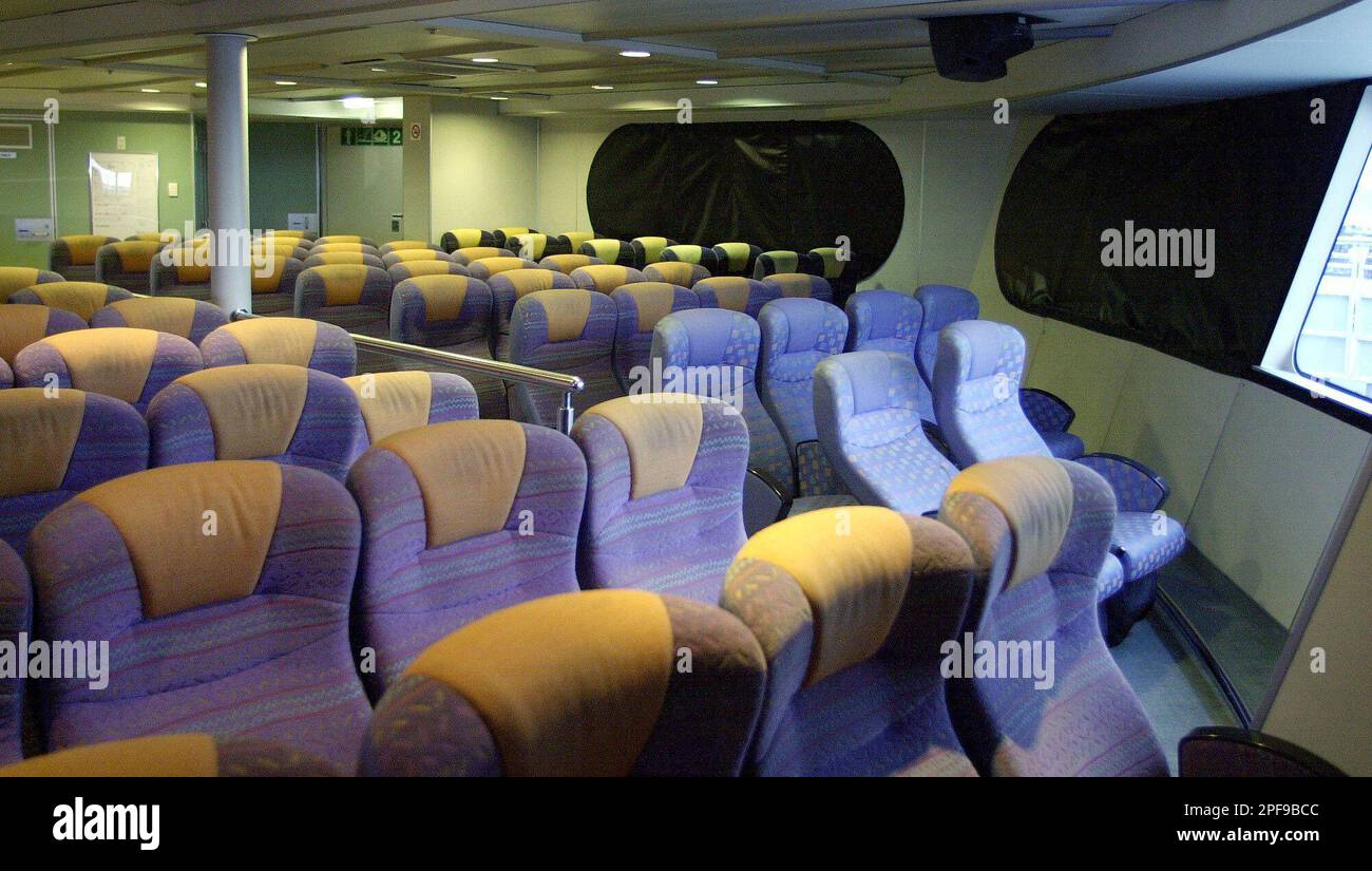The interior of the U.S. Navy's new Joint Venture, (hull designation ...