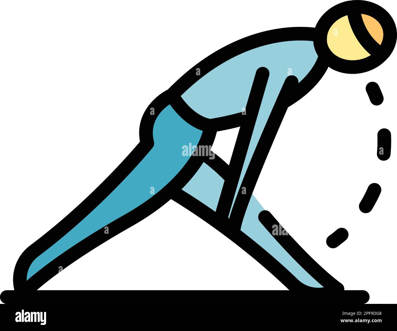 Stretch pilates icon. Outline stretch pilates vector icon for web ...