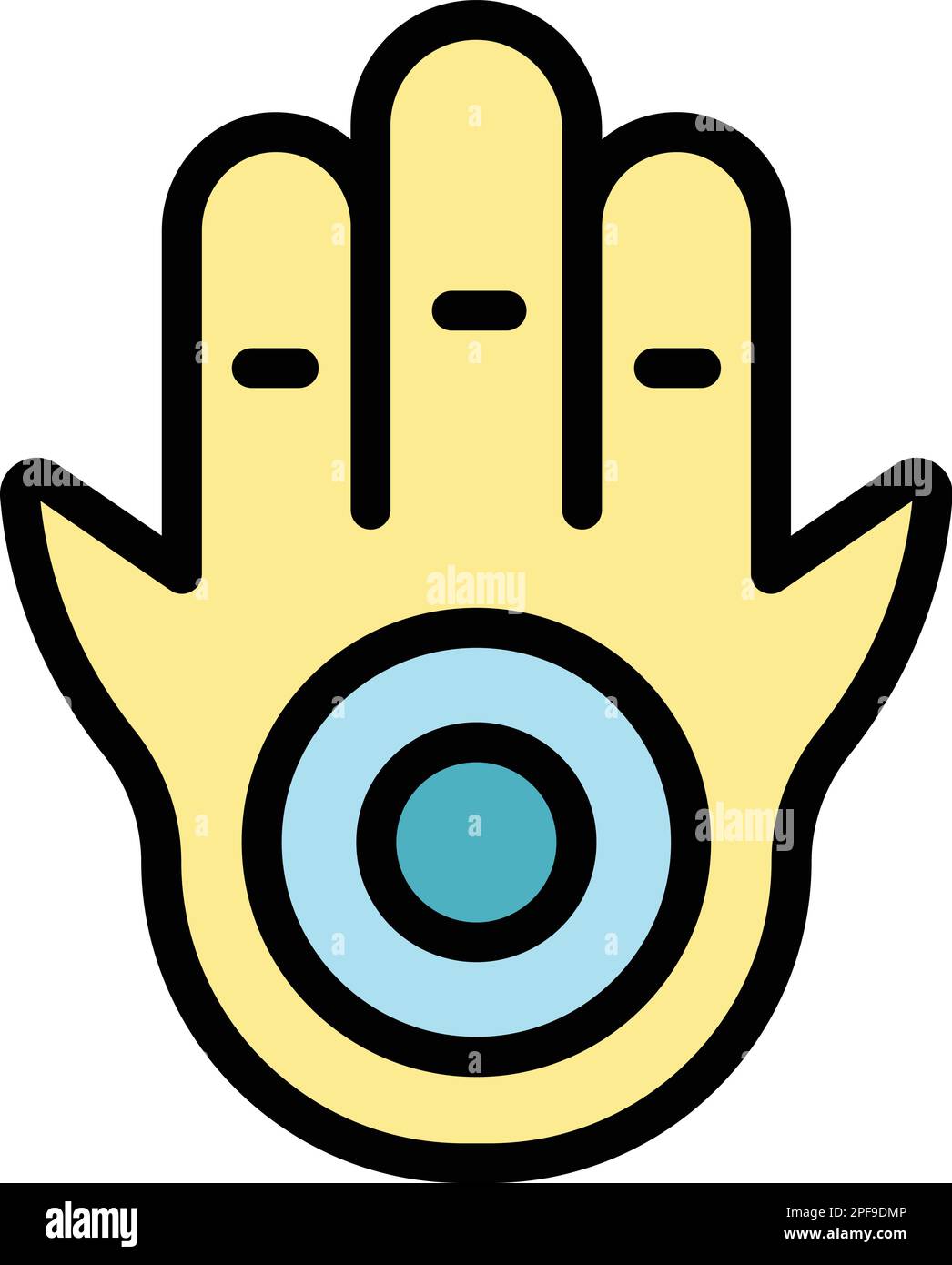 Spiritual hand icon. Outline Spiritual hand vector icon for web design ...