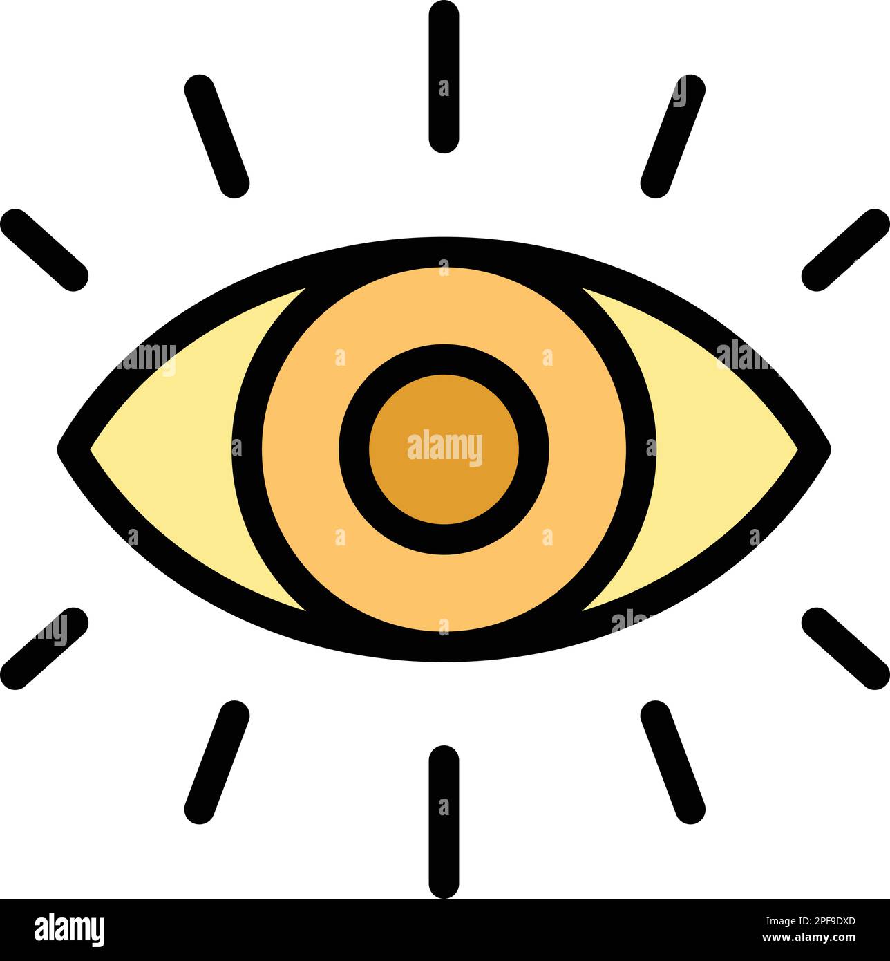 Eye spiritual icon. Outline Eye spiritual vector icon for web design ...