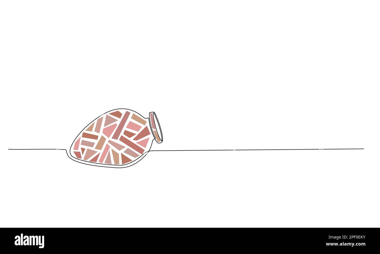 Kvevri vector line vector illustration. Traditional Georgian big clay ...