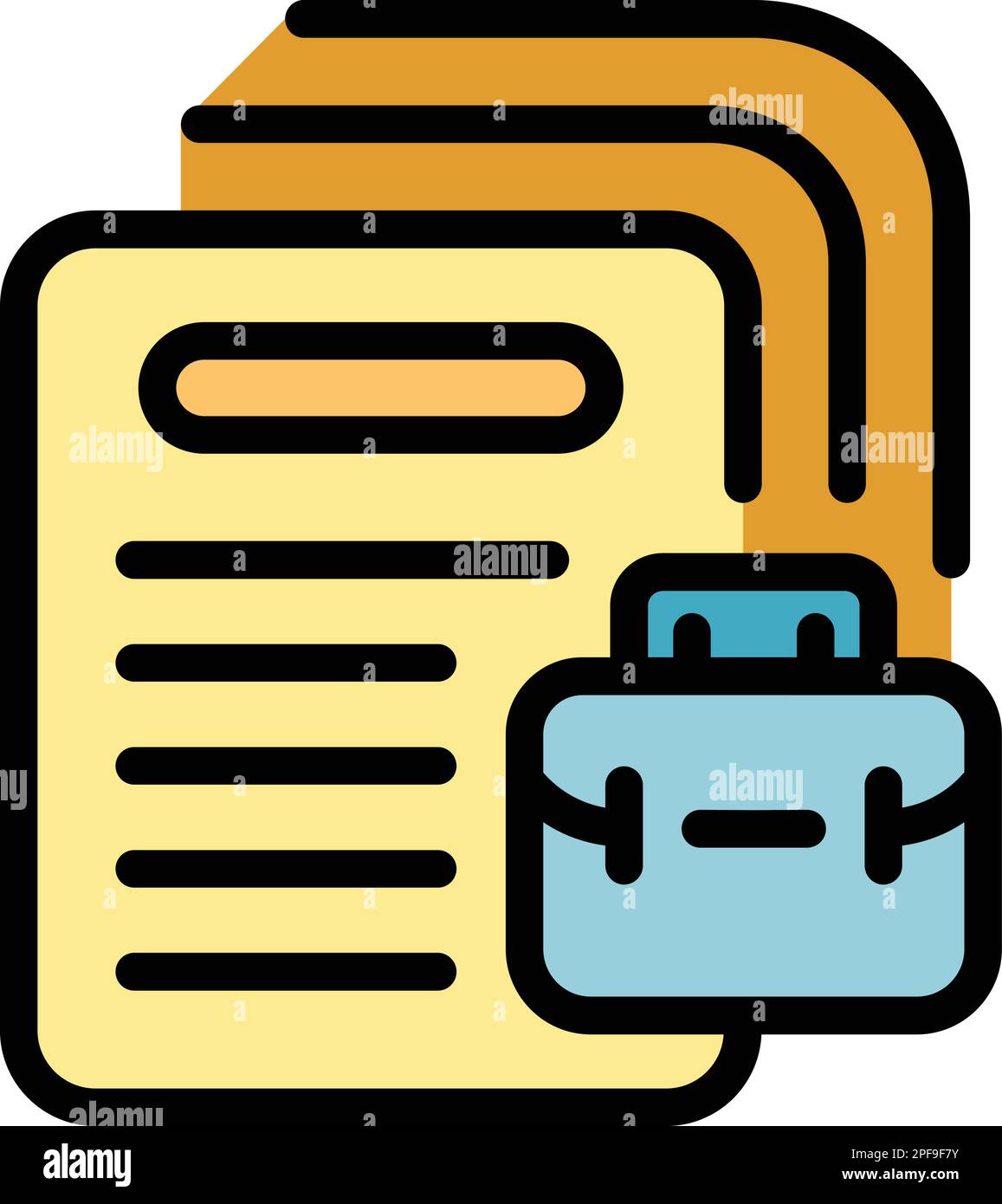 Ambassador papers icon. Outline Ambassador papers vector icon for web ...