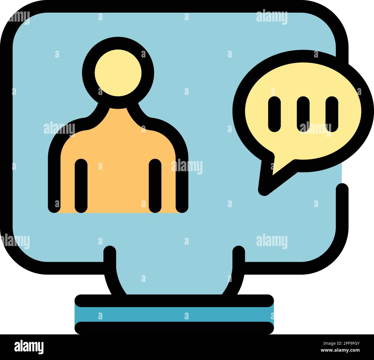 Online management icon. Outline Online management vector icon for web ...